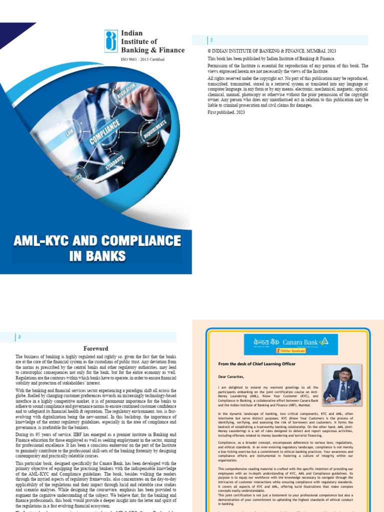 AML KYC and Compliance Book | PDF | Money Laundering | Regulatory Compliance