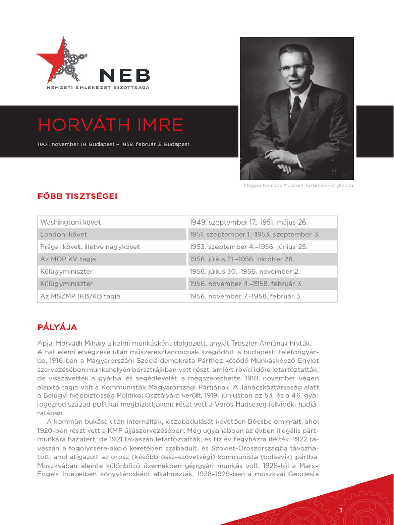 Horváth Imre | PDF