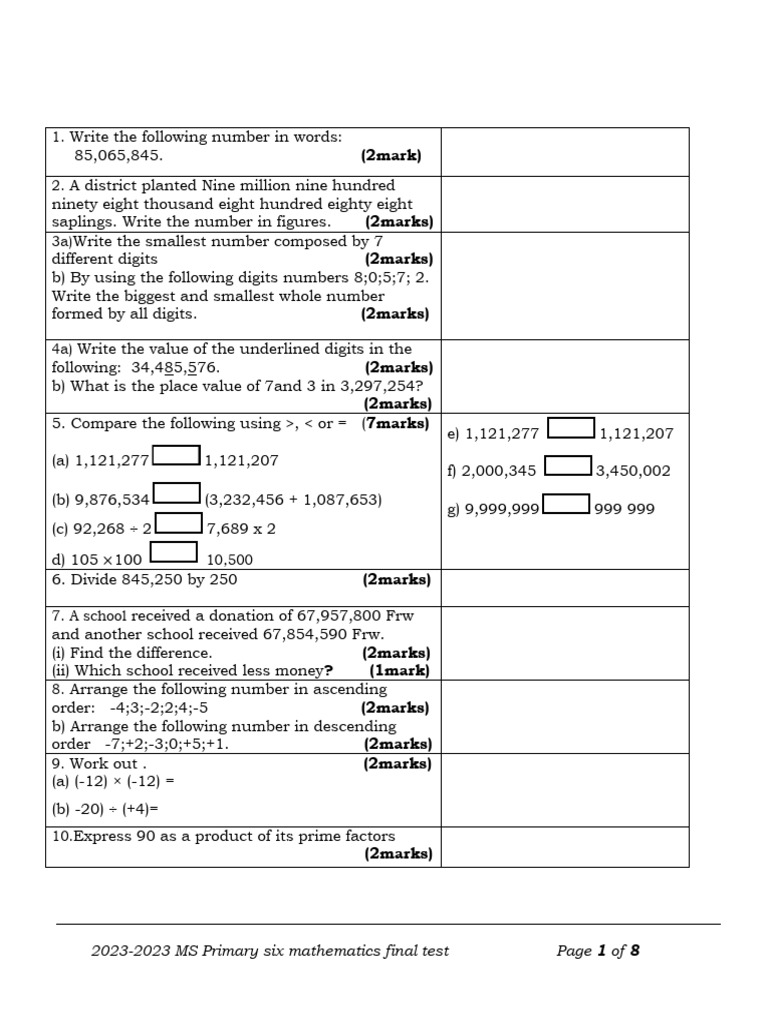 MTC Revision Questions | PDF