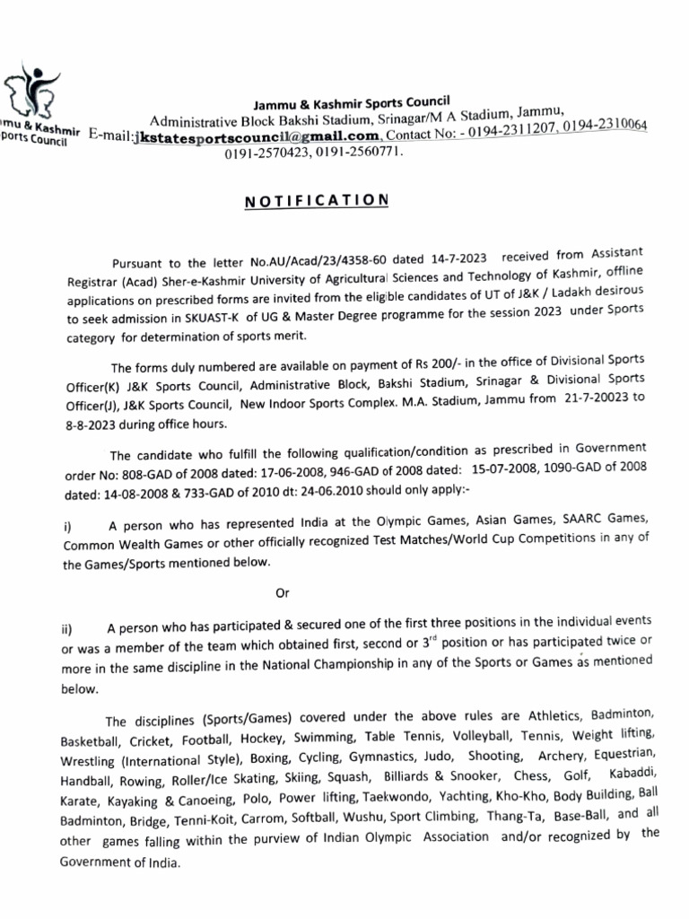 Ports Council: Letter Dated | PDF | Sports