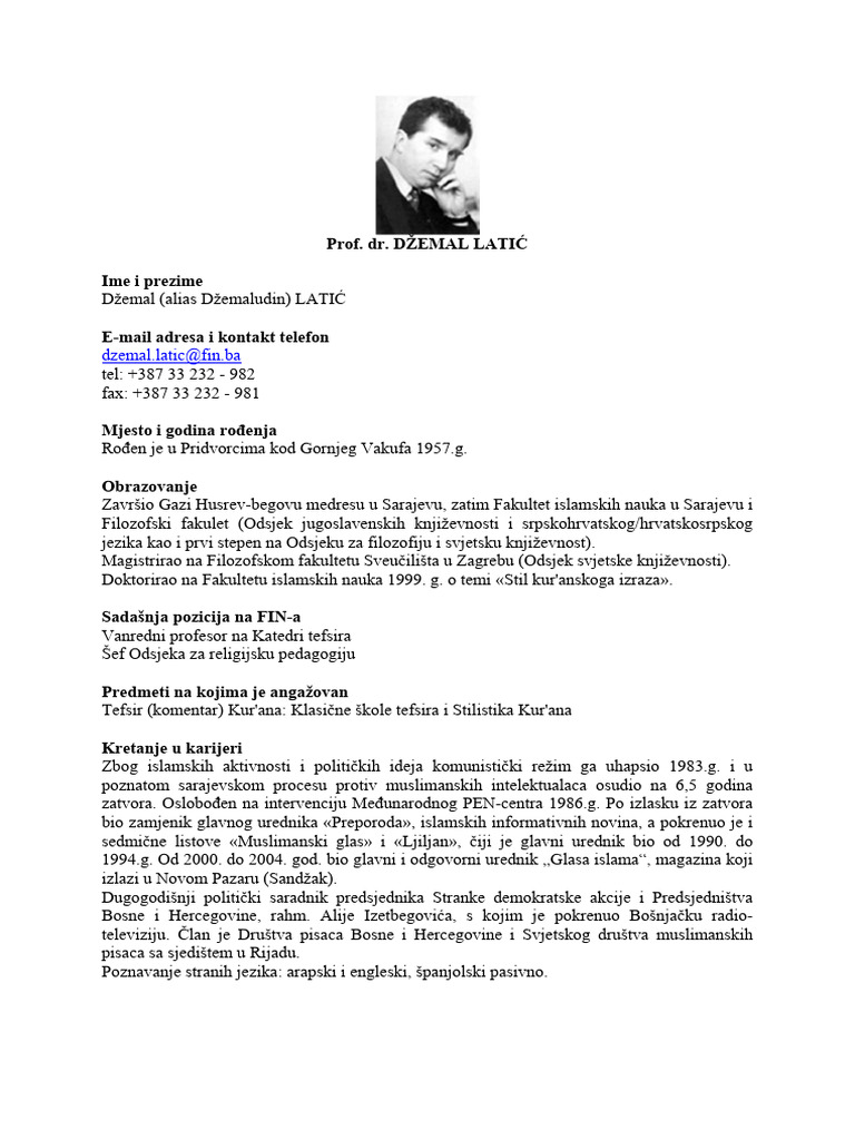 Dzemal Latic | PDF