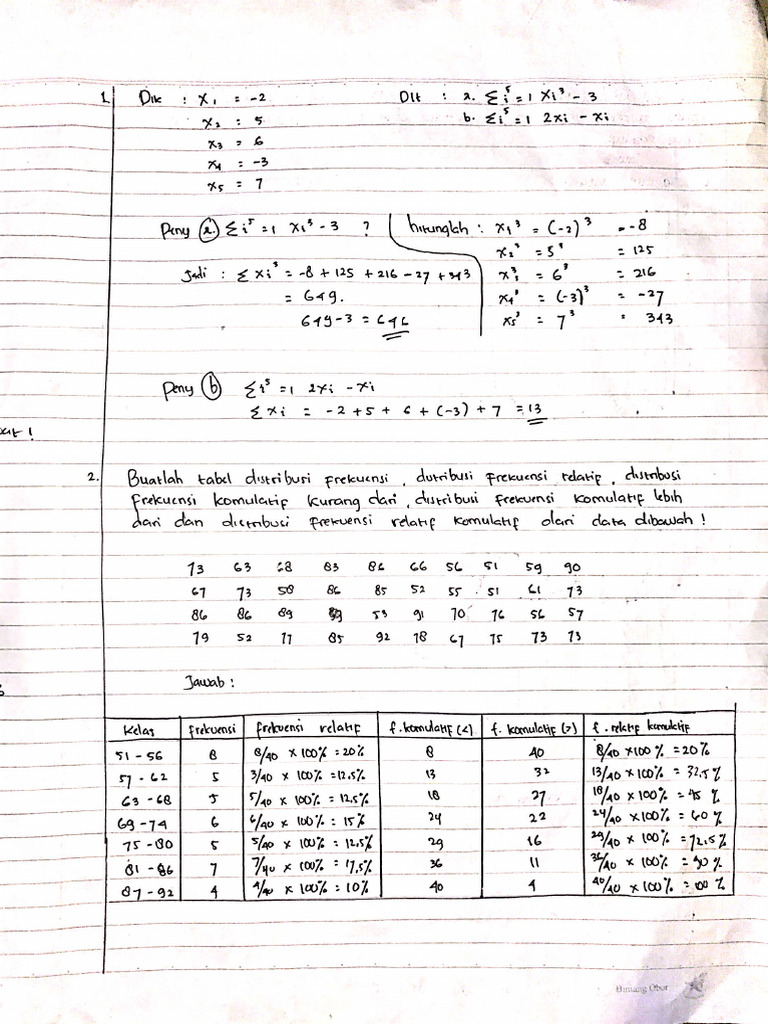 Tugas 1 Statiska | PDF