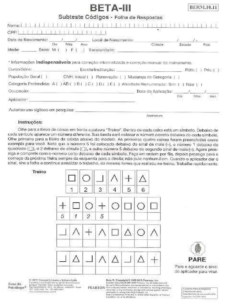 Beta III Códigos | PDF