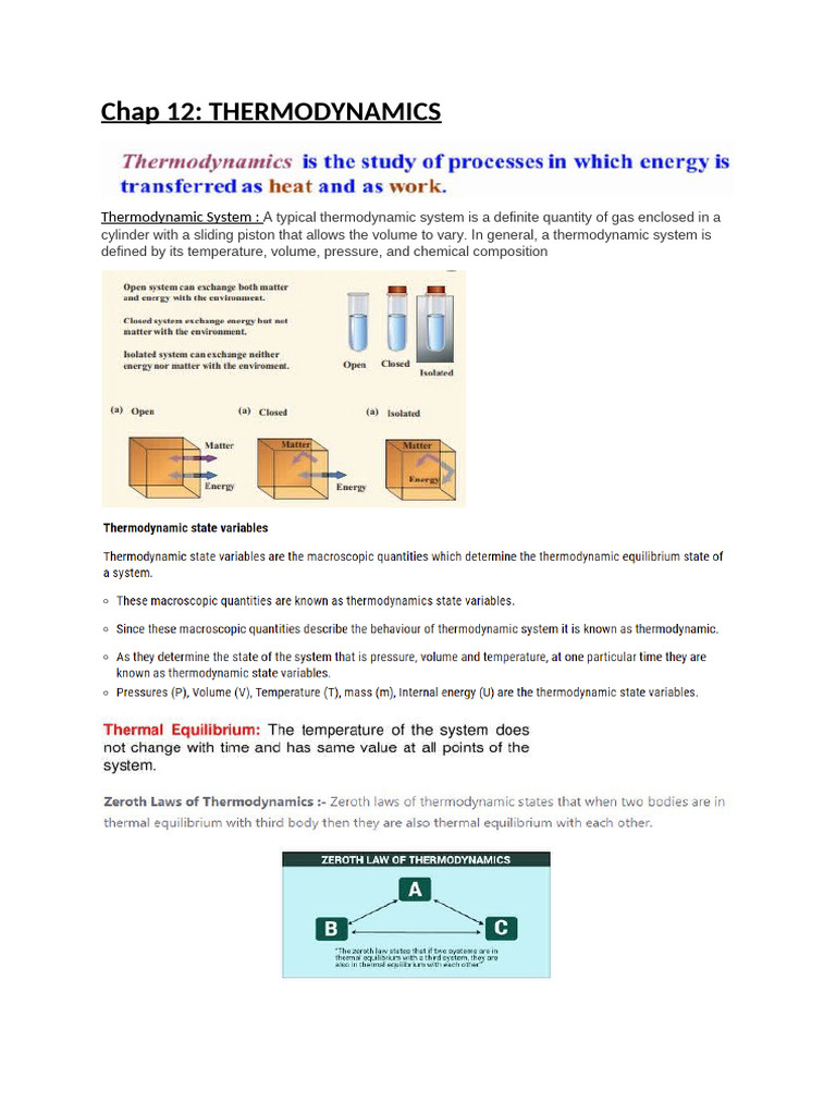 Thermodynamic_ Corrected Notes (2) | PDF