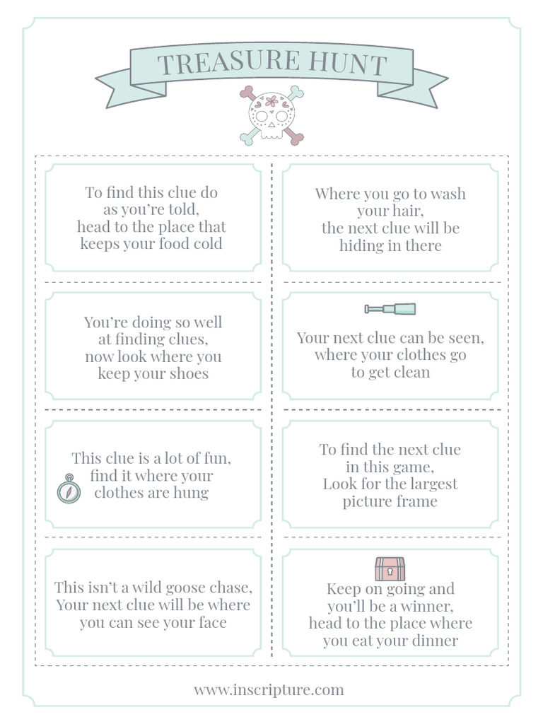Printable Treasure Hunt | PDF
