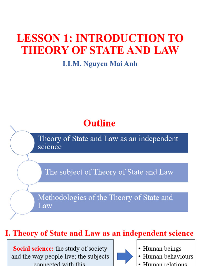 01.introduction To Theory of State and Law | PDF | Methodology | Science