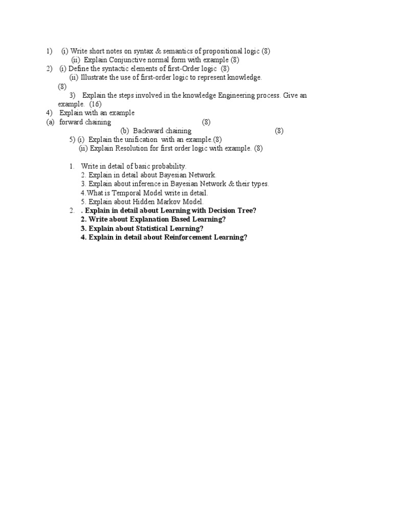 Propositional & First-Order Logic Concepts | PDF | Computers