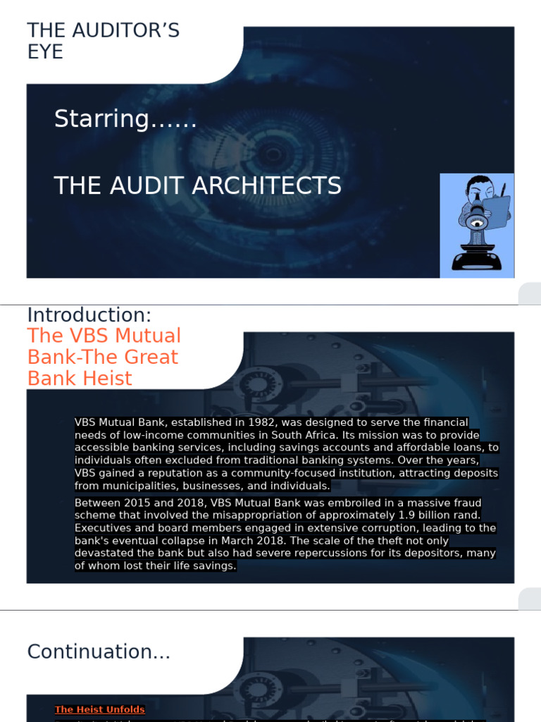 VBS Mutual Bank Fraud Analysis Report | PDF | Audit | Financial Audit
