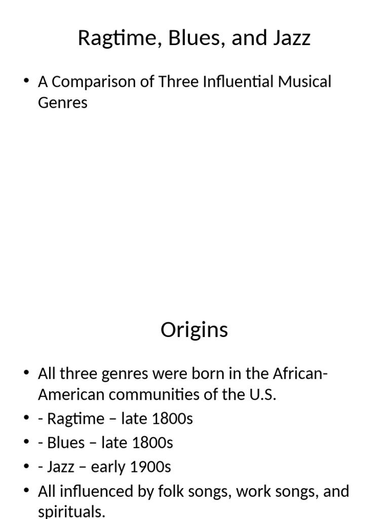 Characteristics of Ragtime Music | PDF