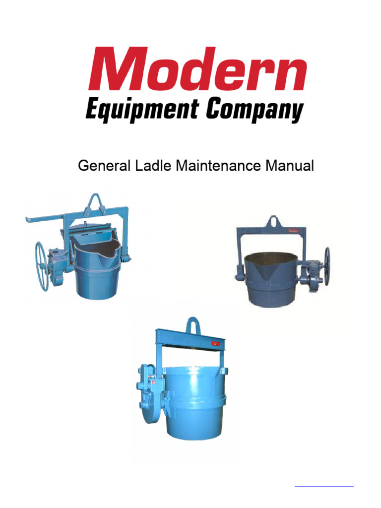 General Ladle Maintenance Manual | PDF | Gear | Mechanical Engineering