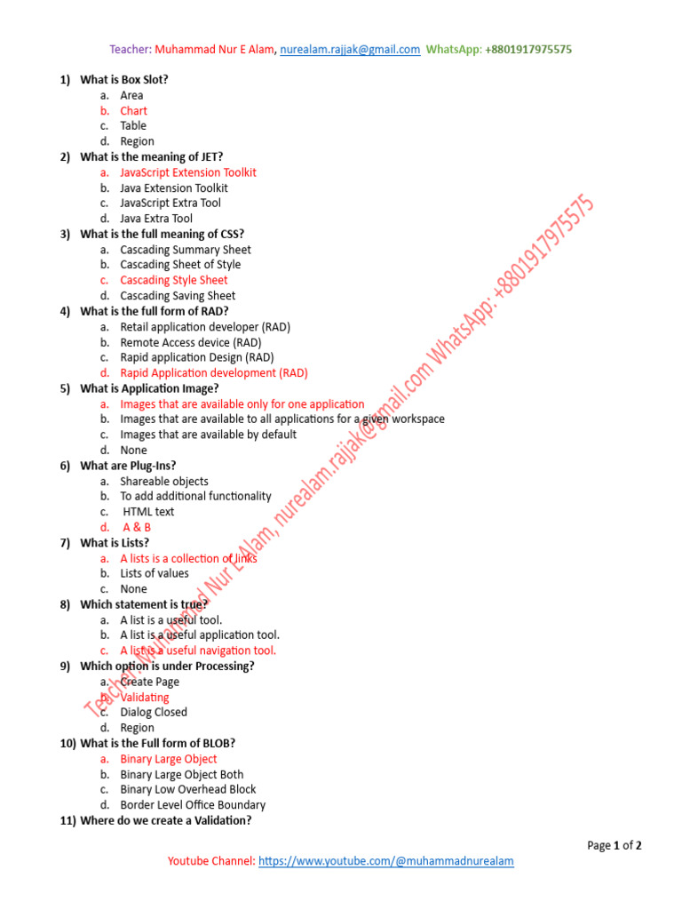 Apex MCQ 6 From Muhammad Nur E Alam For Students | PDF | Computing | Software Engineering