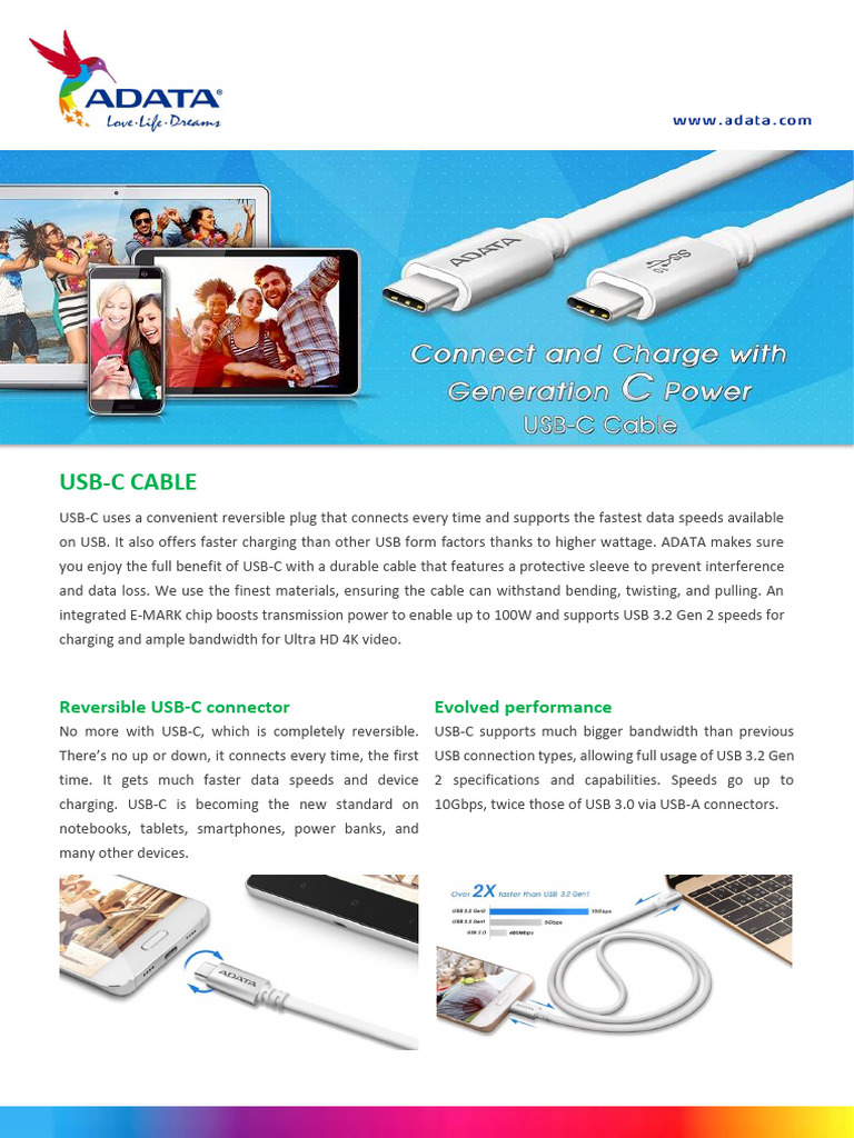 Datasheet-USB-C Cable - 20190625 | PDF | Usb | Electrical Connector