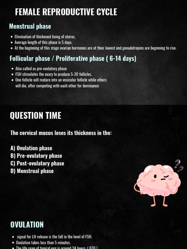 Overview of Female Reproductive Cycle | PDF
