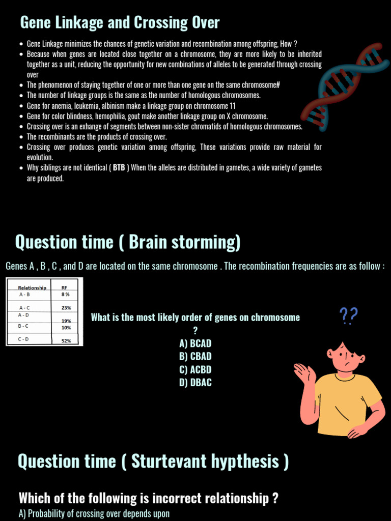 Gene Linkage and Crossing Over | PDF | Genetic Linkage | Blood Type