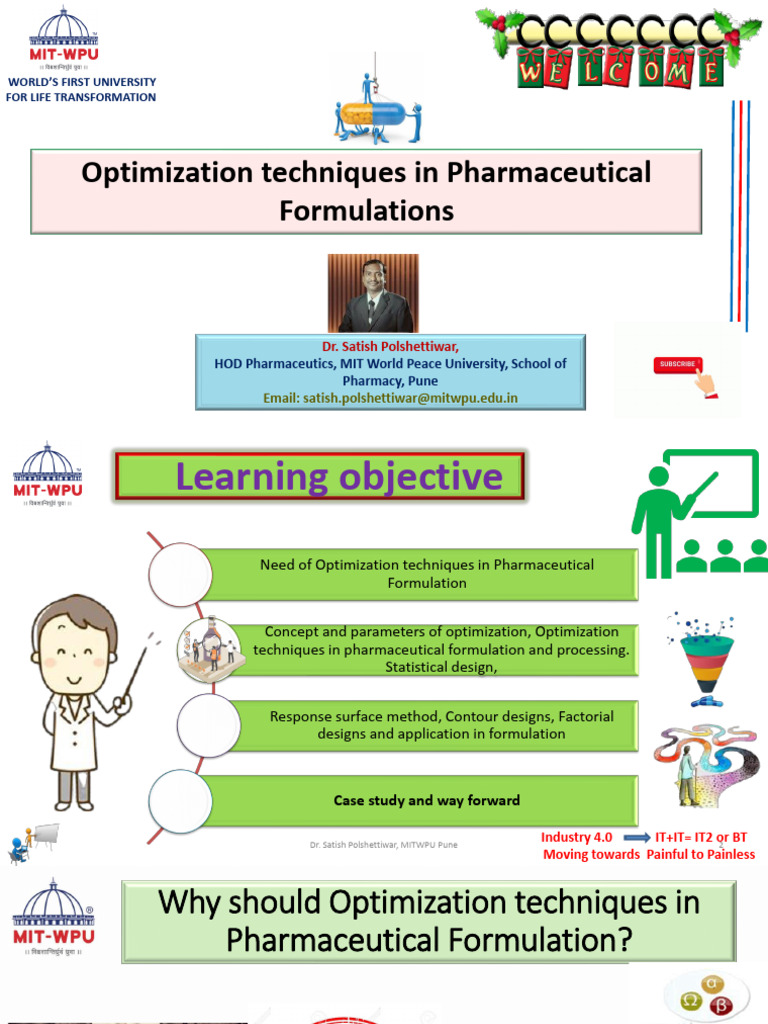 Optimization Technique and Design of Experiment by Polshettiwar | PDF ...