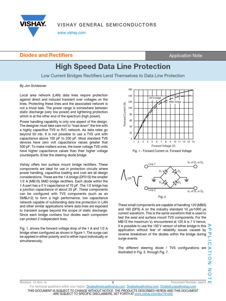 High Speed Data Line | PDF | Rectifier | Diode
