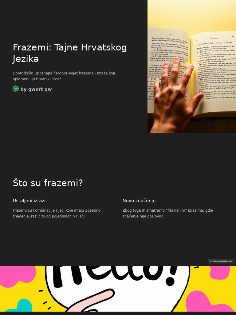Frazemi Tajne Hrvatskog Jezika | PDF