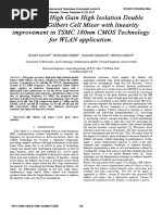 Design of Single and Double Balanced Gilbert Cell Mixer Using CMOS ...