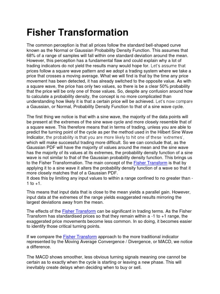 Fisher Transformation | PDF | Normal Distribution | Probability Density ...