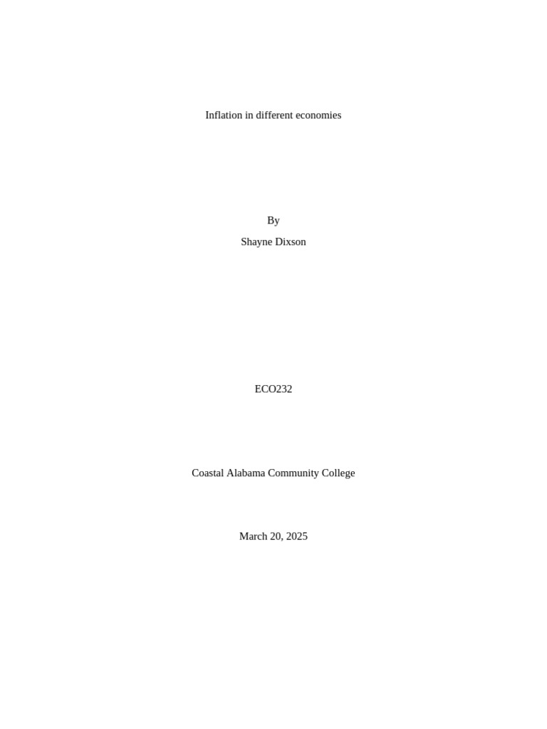 Individual Project Paper-2 | PDF | Inflation | Investing