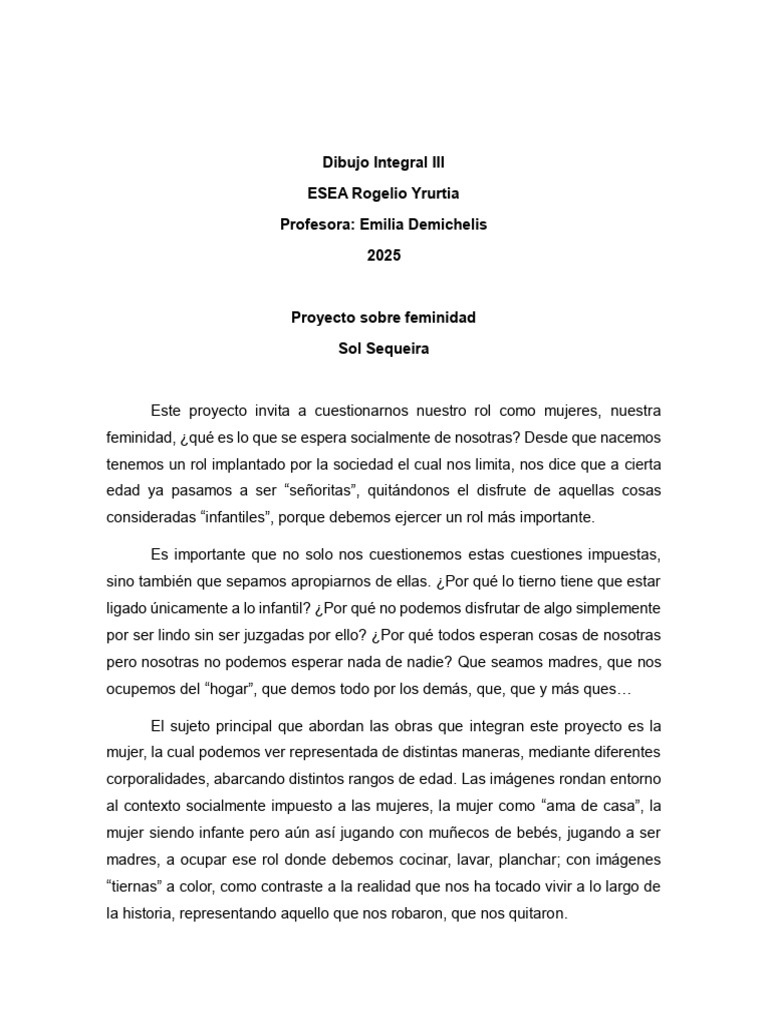 Proyecto Dibujo - Sequeira | PDF