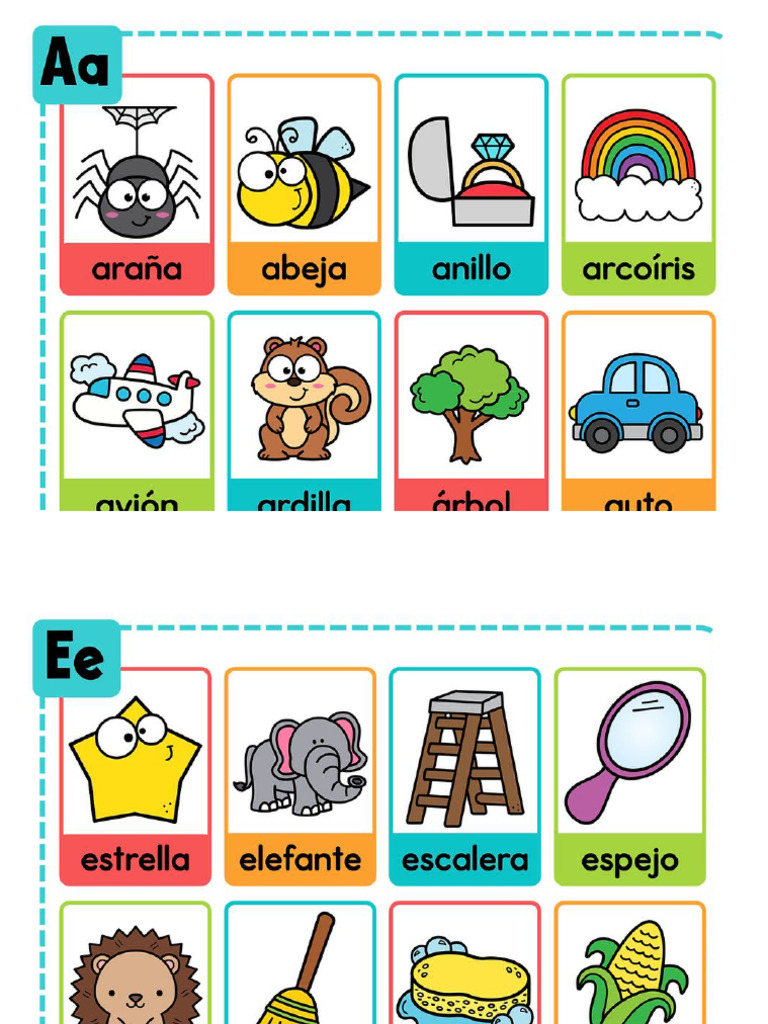 Imagenes Con Vocales A e I o U | PDF