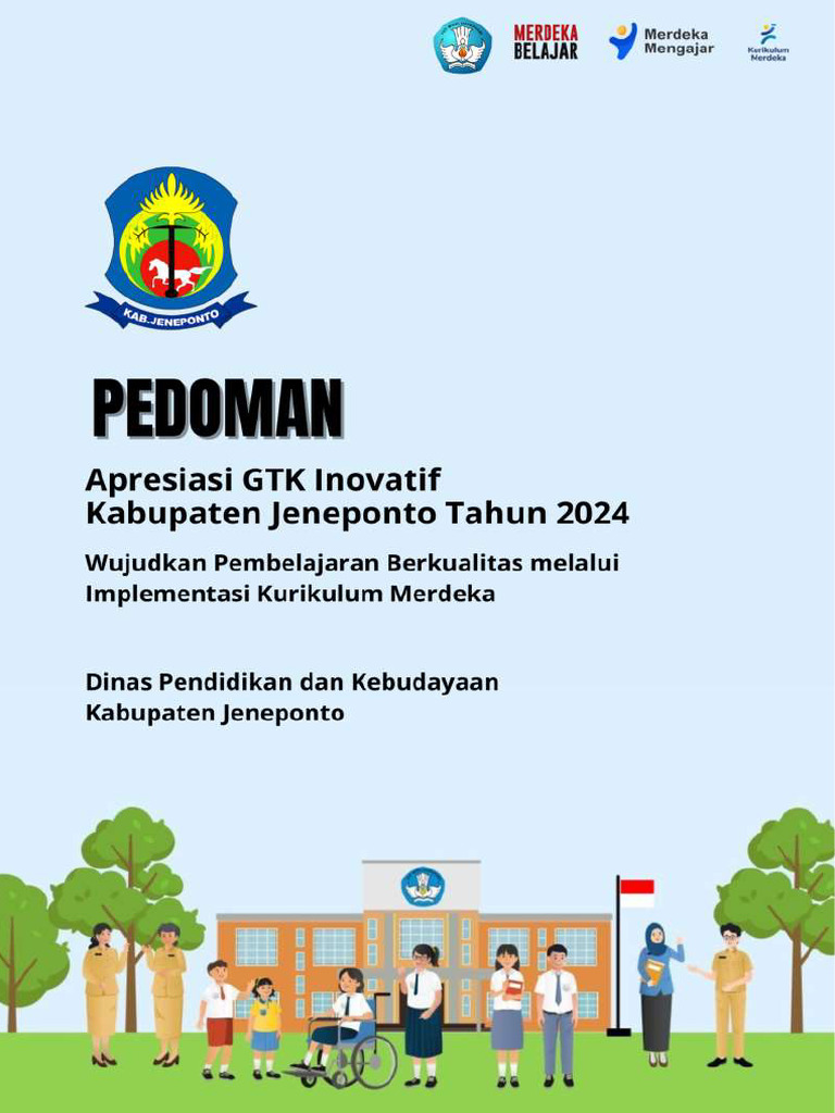 Pedoman - Apresiasi - GTK Inovatif Kab Jeneponto Tahun 2024 - Revisi | PDF