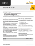 Klueber Microlube Gl 261 Special Lubricating Grease Datasheet | PDF ...
