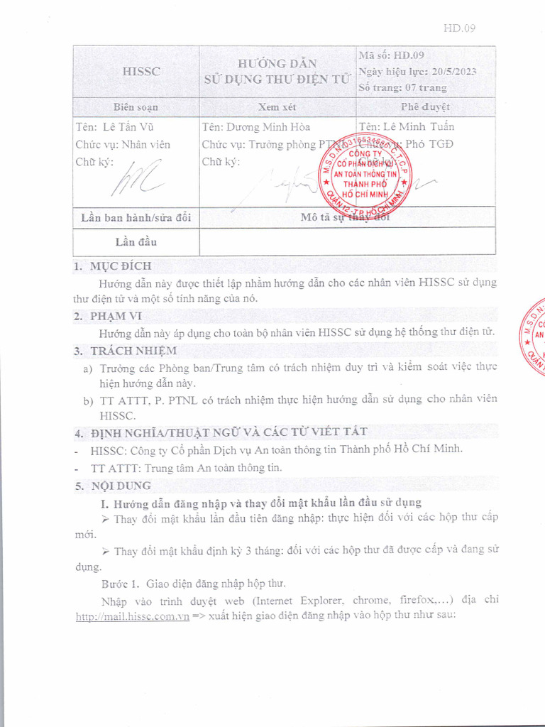 Huong Dan Su Dung Thu Dien Tu - PTNL | PDF