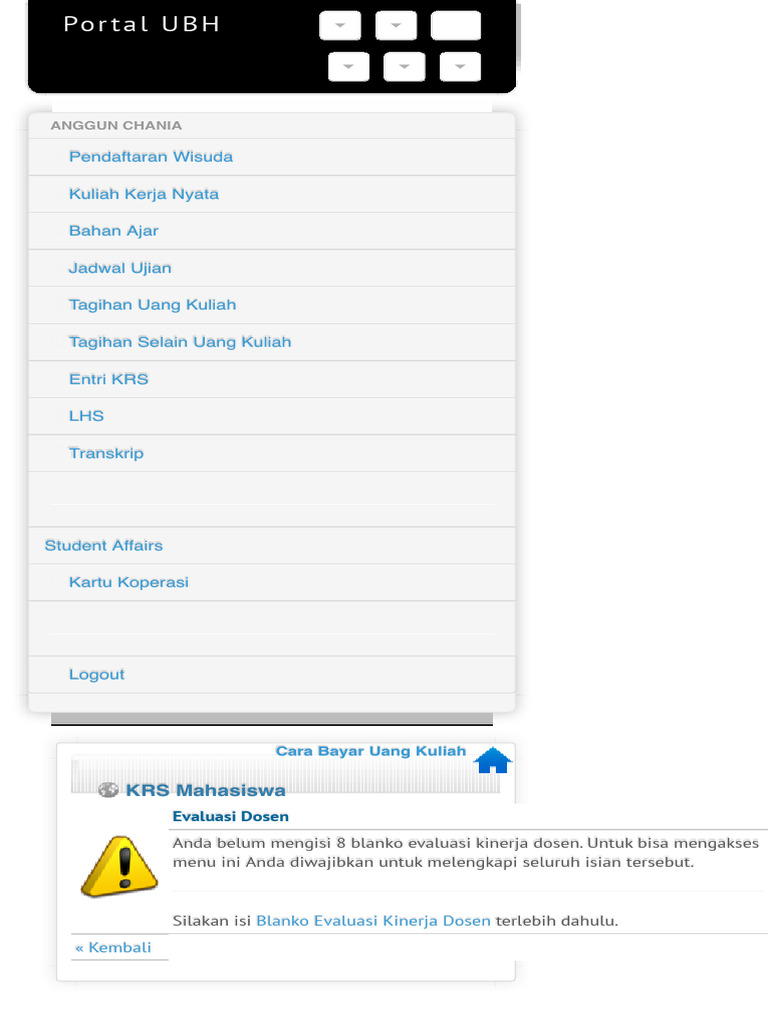 Portal UBH Universitas Bung Hatta | PDF