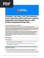 A Level Politics Essay Structure Guide | PDF | Essays | Elections