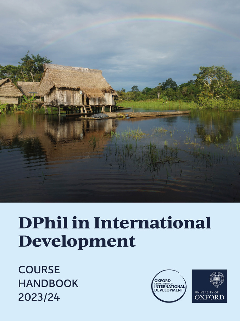 2023-24 DPhil Handbook v1-ODID | PDF | Social Equality | Thesis