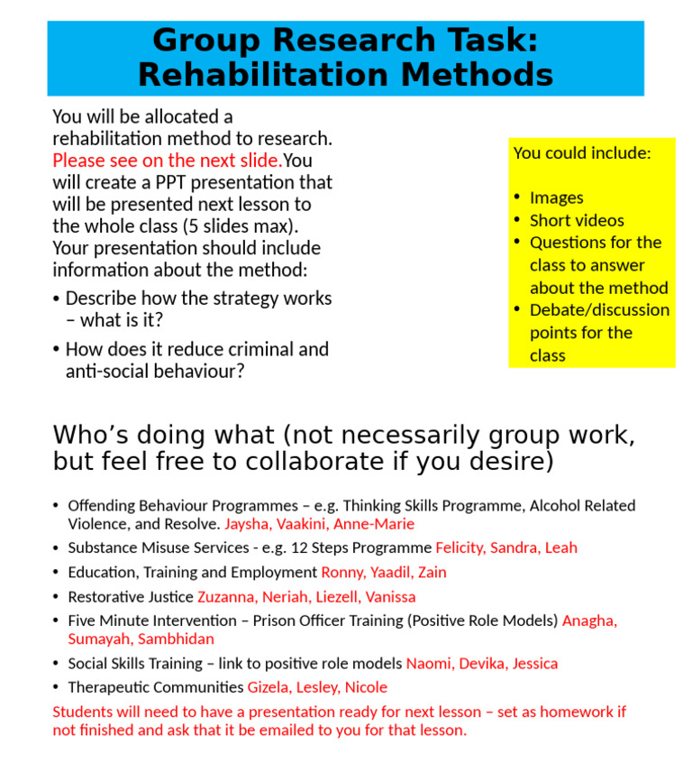 Lesson 26 Rehabilitation Methods Research | PDF