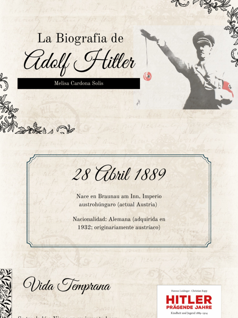 Biografía de Adolf Hitler: Ascenso y Caída | PDF