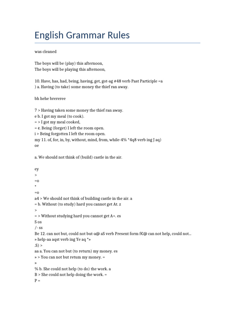 Essential English Grammar Rules | PDF | Morphology | Language Families