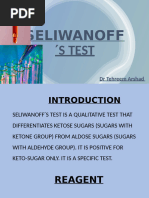 Seliwanoff's Test | PDF | Carbohydrates | Sucrose