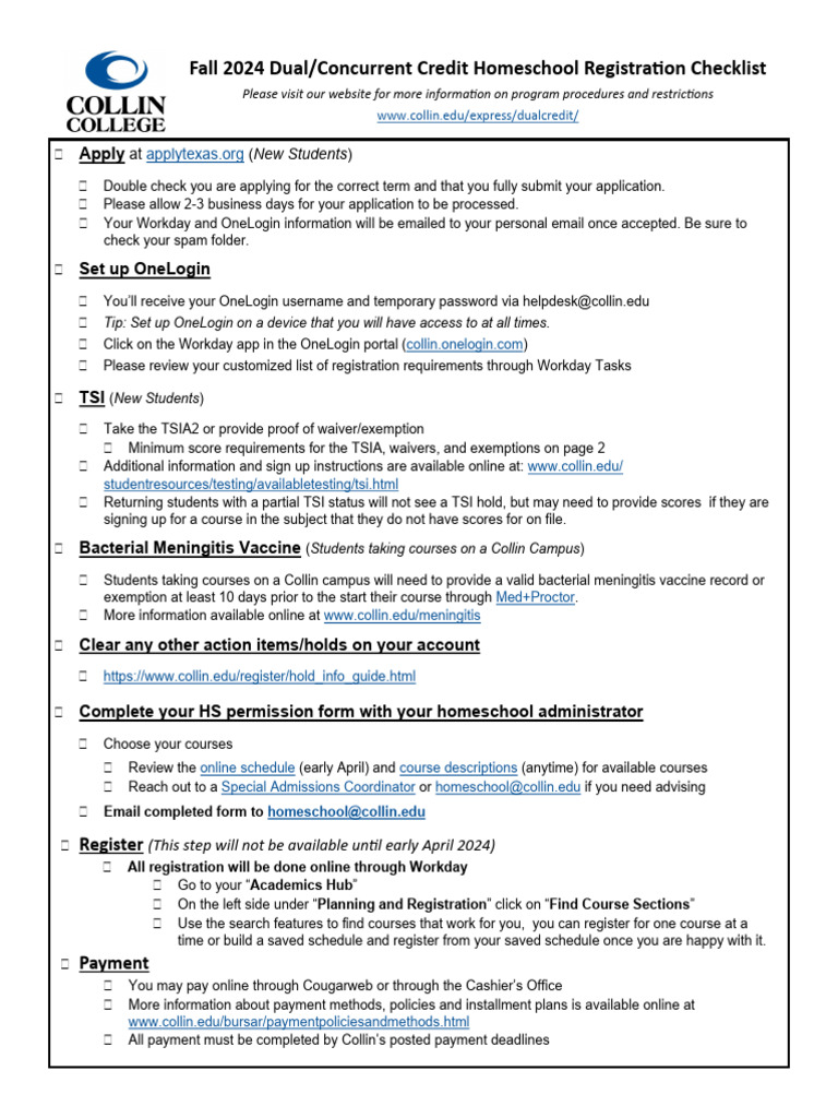 New Home School Student Checklist | PDF