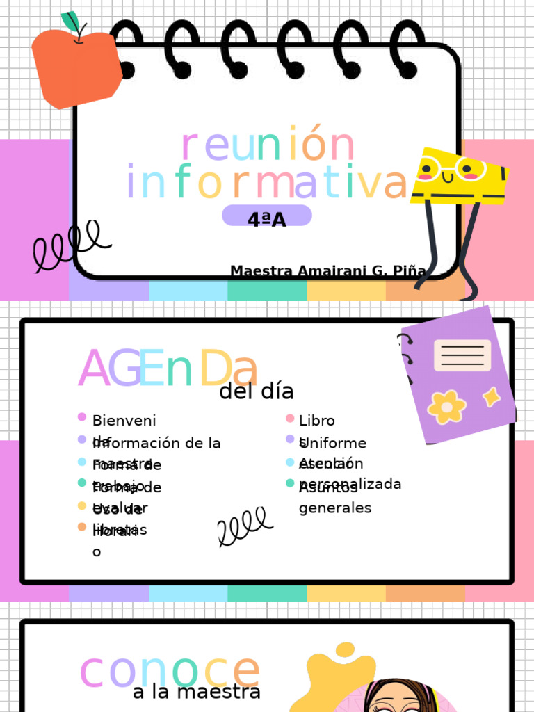 Reunión Informativa 4ªA con Maestra Amairani | PDF
