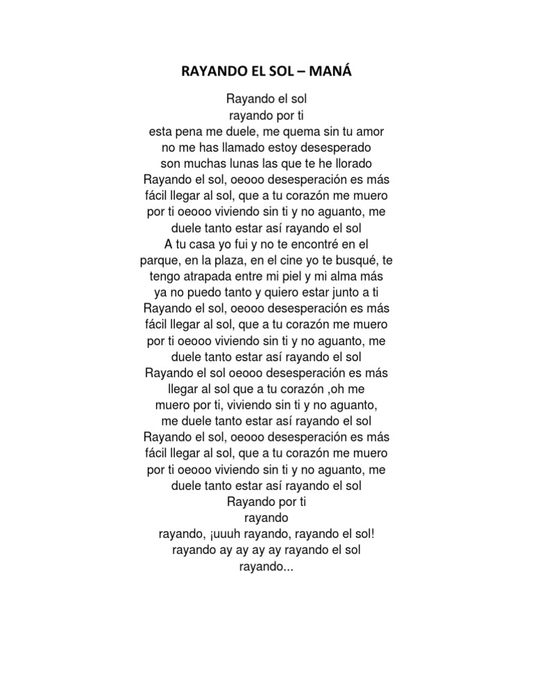 Rayando El Sol | PDF | Arte