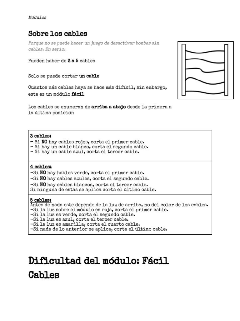 Defusal Manual - Spanish | PDF | Color | Verde