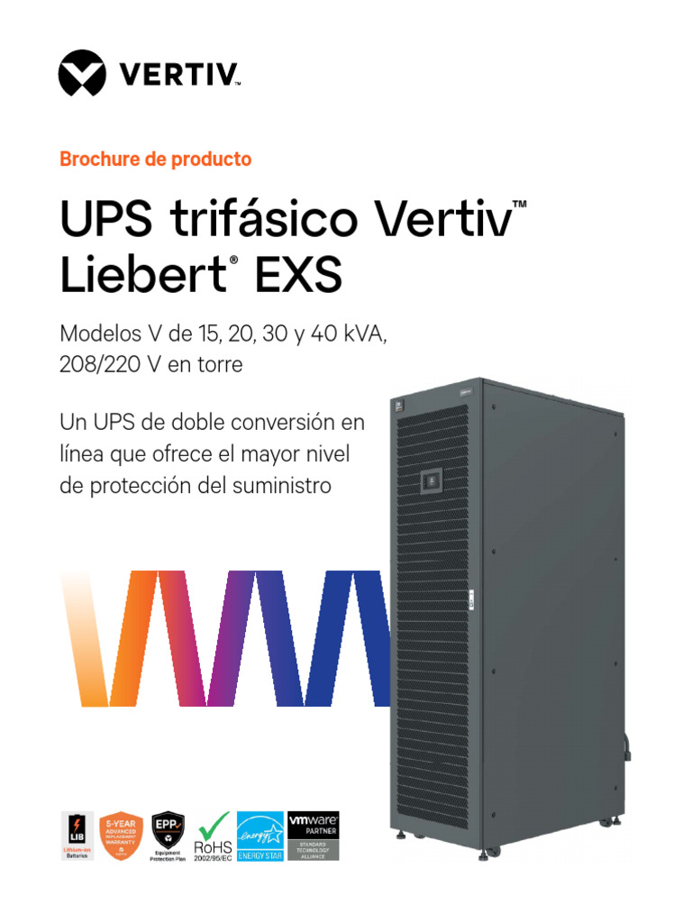 Vertiv Liebert Exs Brochure SL 71163es | PDF | Servidor (Computación ...