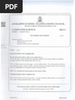 ZIMSEC O Level Computer Science Syllabus | PDF | Databases | Computer ...