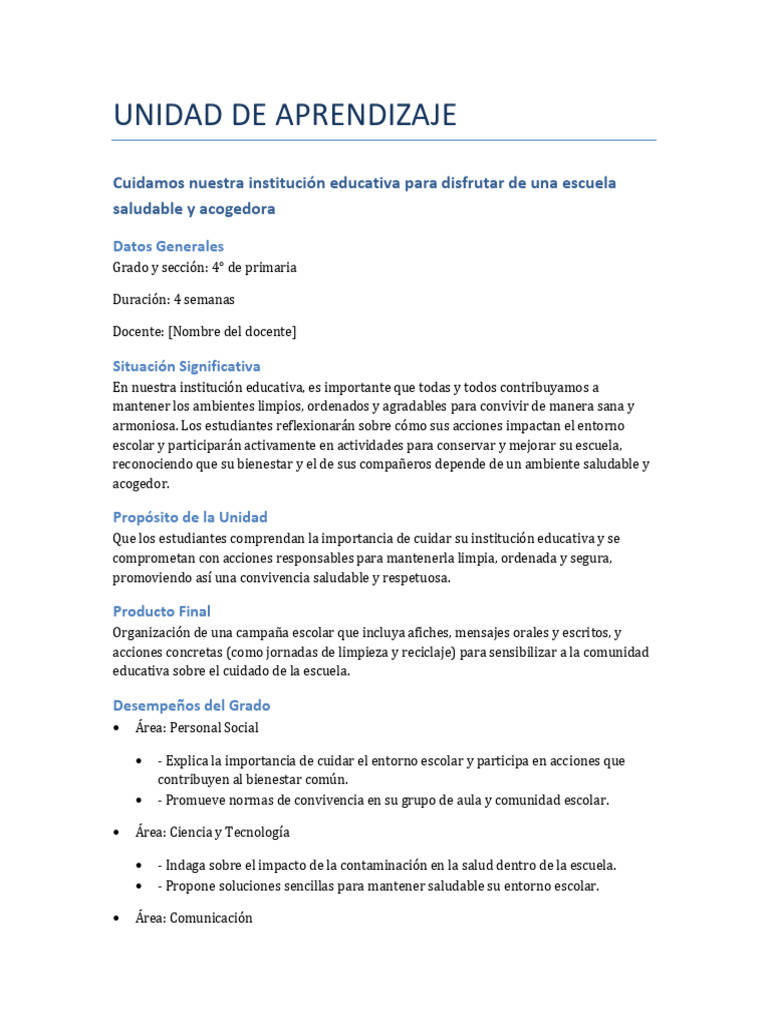 Mejorando nuestra escuela saludable | PDF | Escuelas | Póster