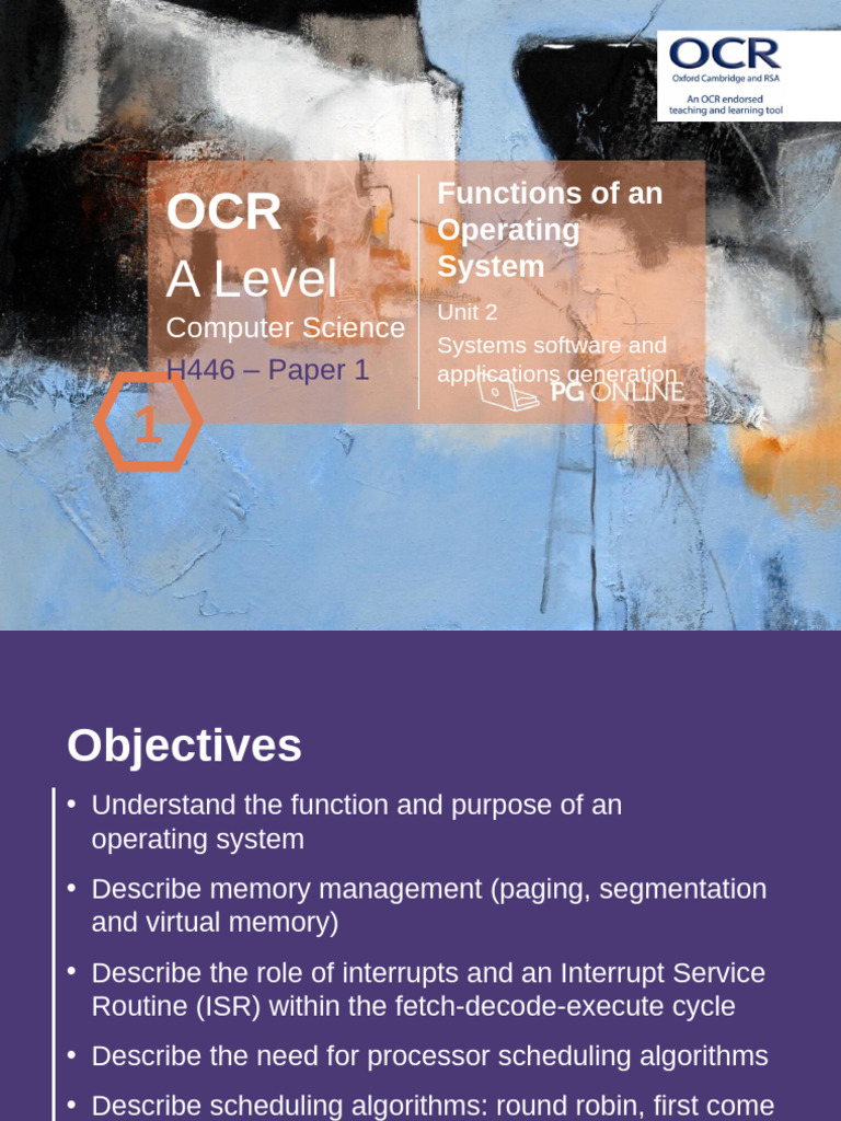 L1 Systems Software T1 OS Functions | PDF | Operating System | Scheduling (Computing)