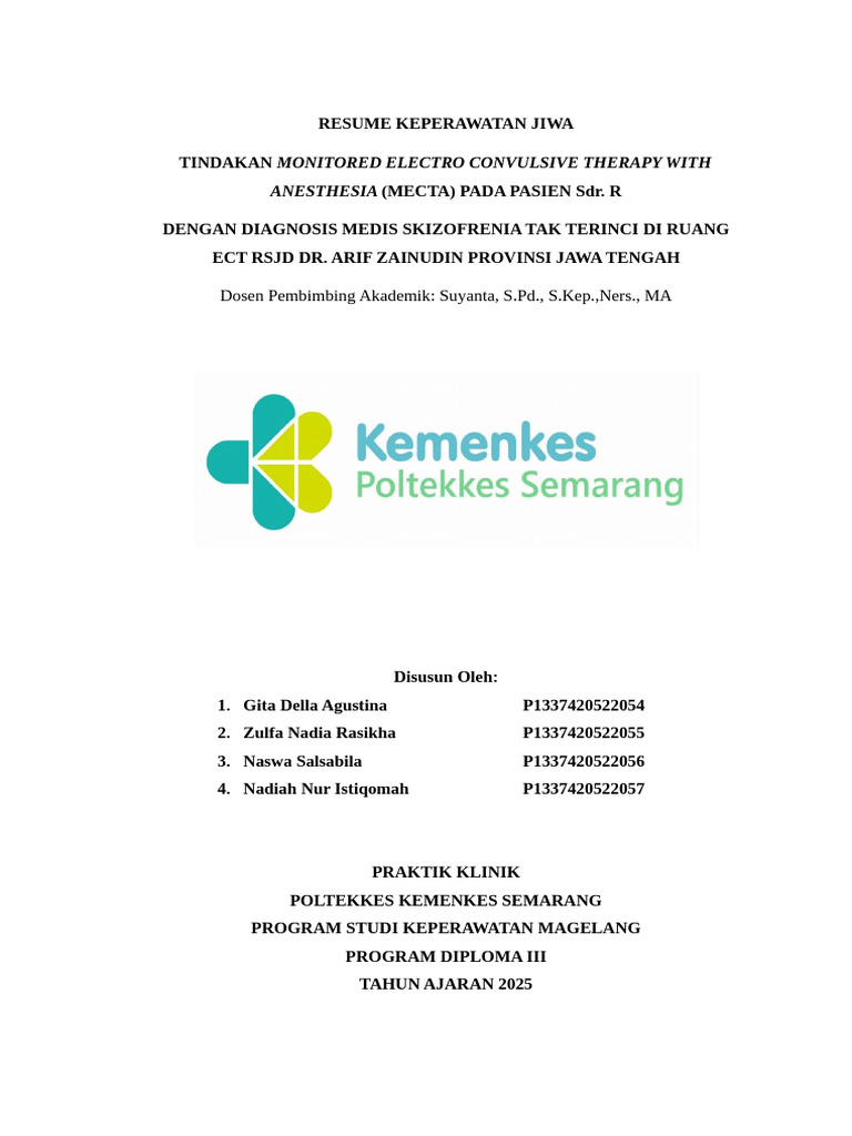 Resume Ect | PDF