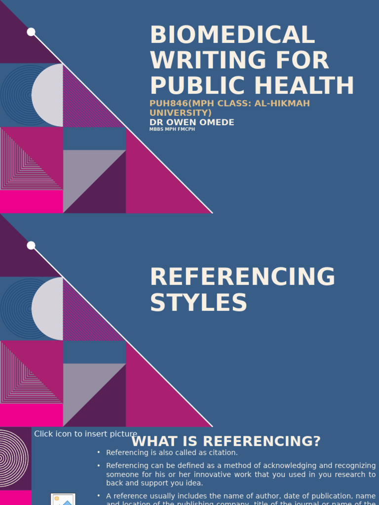 Biomedical Referencing Styles Guide | PDF | Citation | Publishing