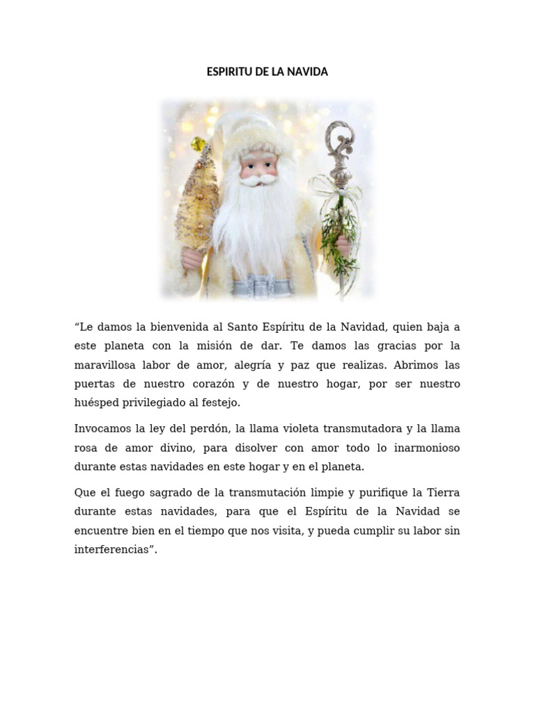 Espíritu de la Navidad y su Mensaje | PDF