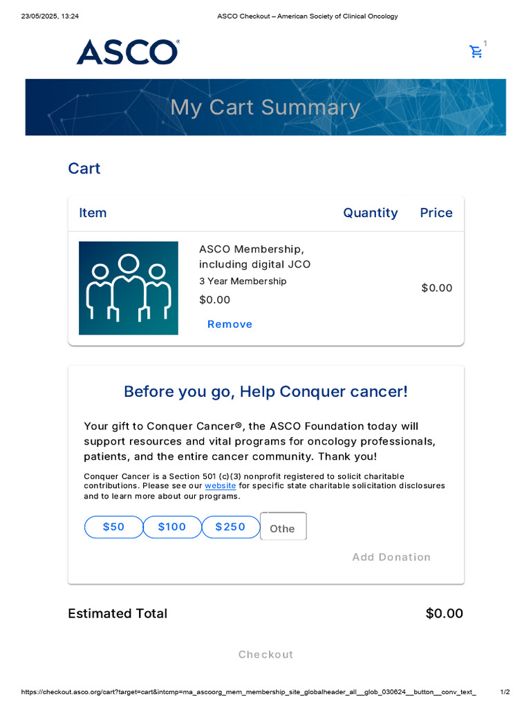 ASCO Checkout - American Society of Clinical Oncology-2 | PDF | Health ...