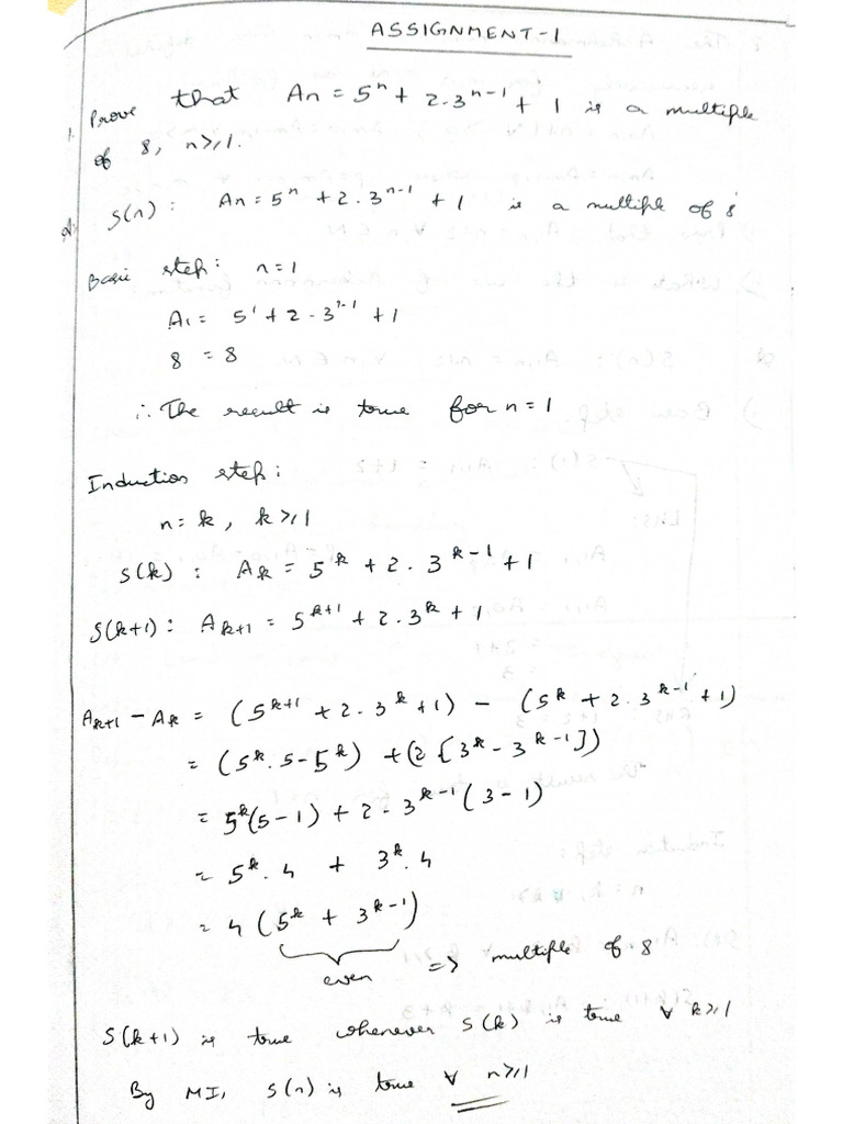 Math Assignment 1 | PDF