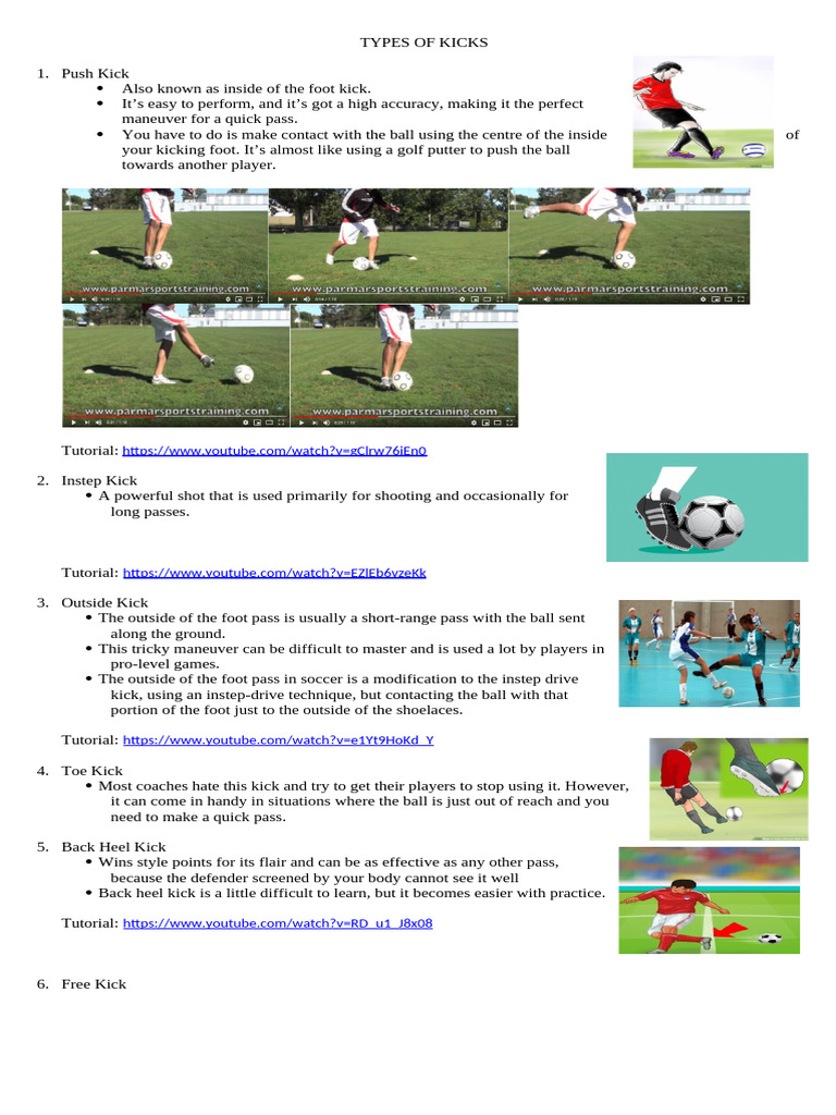 Types of Kicks Gonzales | PDF